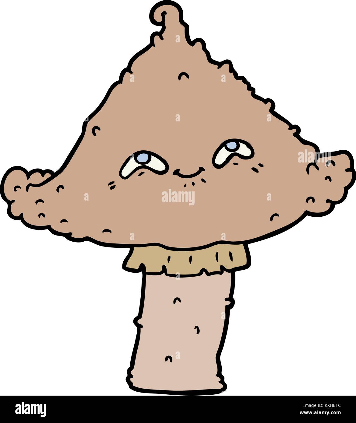 cartoon mushroom with face Stock Vector Image & Art - Alamy