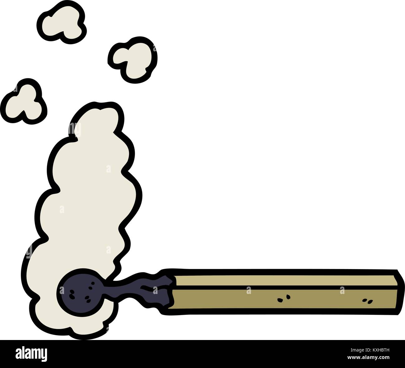 cartoon burnt match Stock Vector Image & Art - Alamy