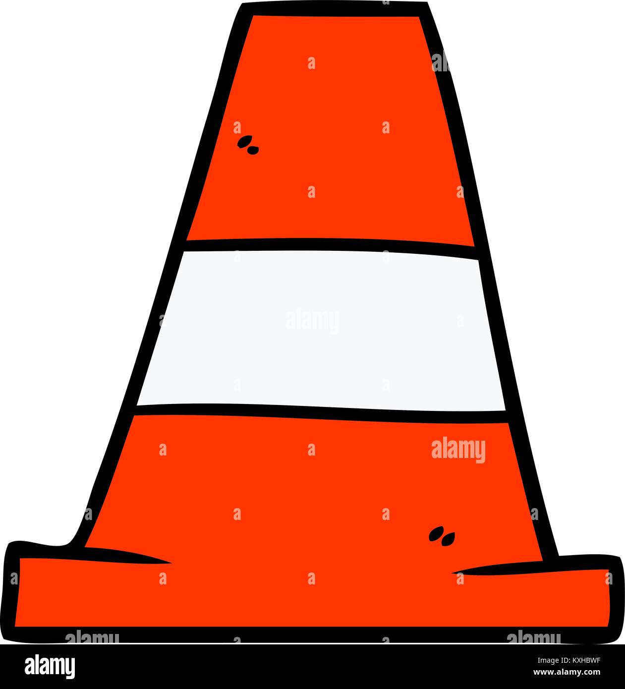 cartoon road traffic cone Stock Vector Image & Art - Alamy