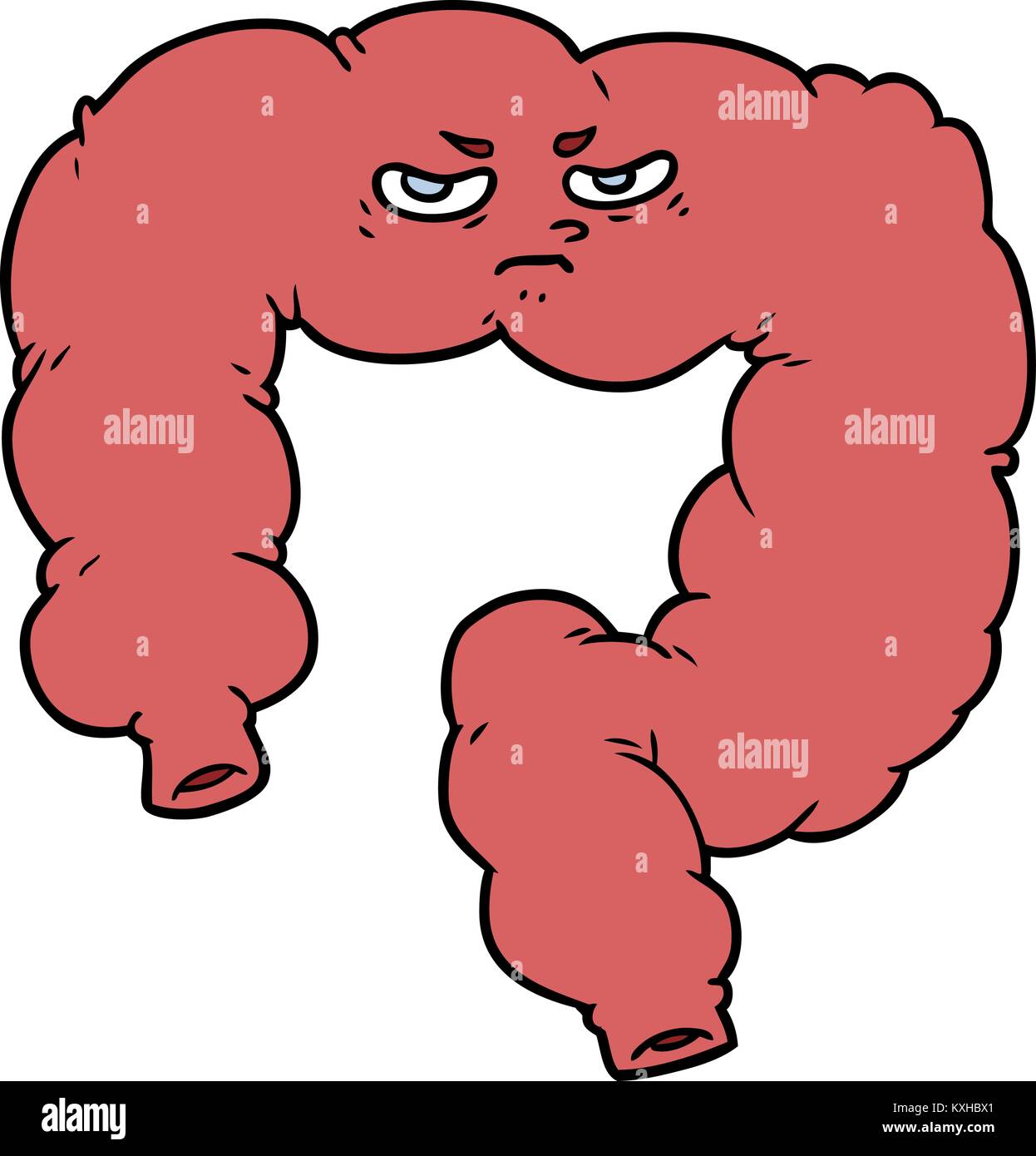 cartoon angry colon Stock Vector Image & Art - Alamy