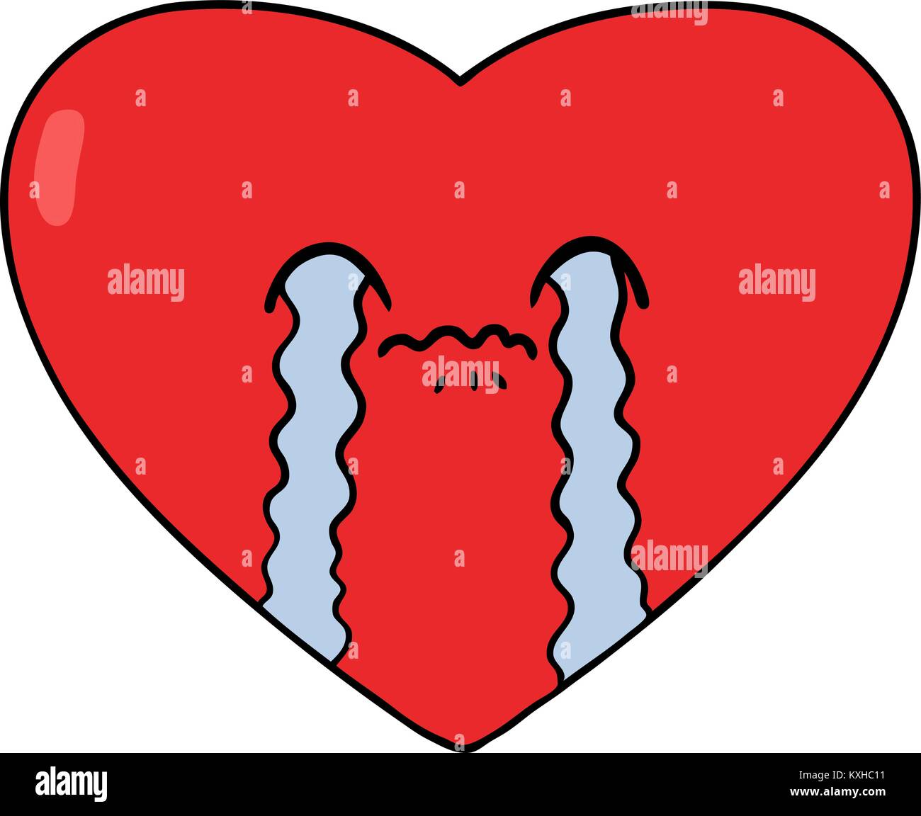 cartoon love sick heart Stock Vector Image & Art - Alamy