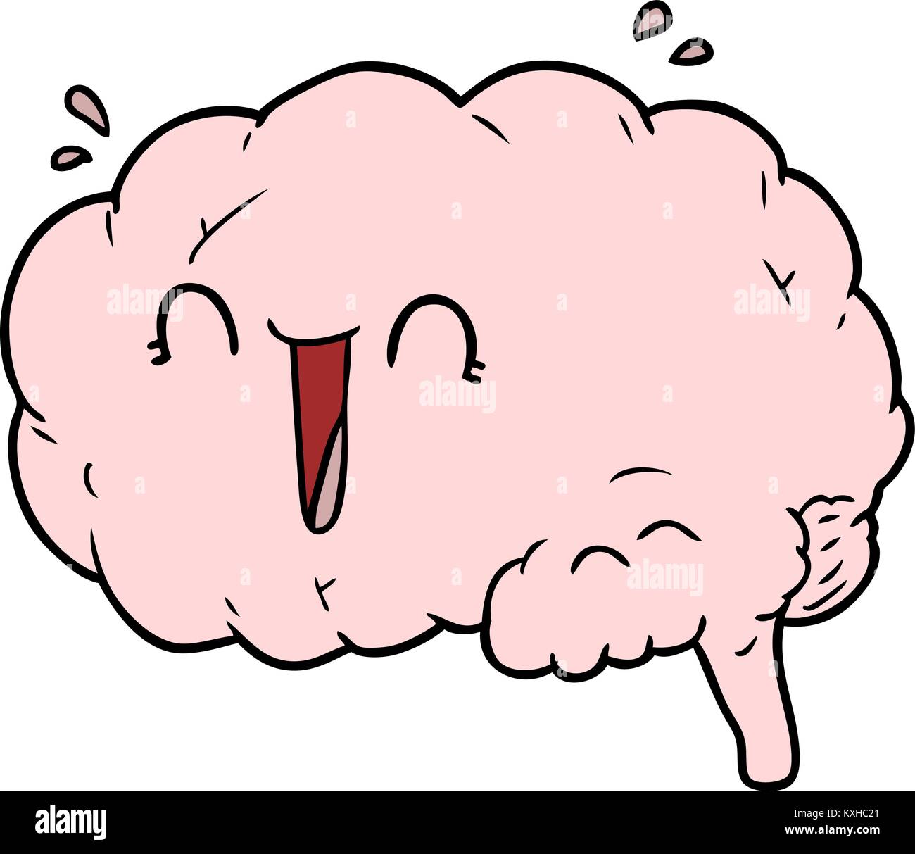 Laughing Brain Stock Vector Images - Alamy