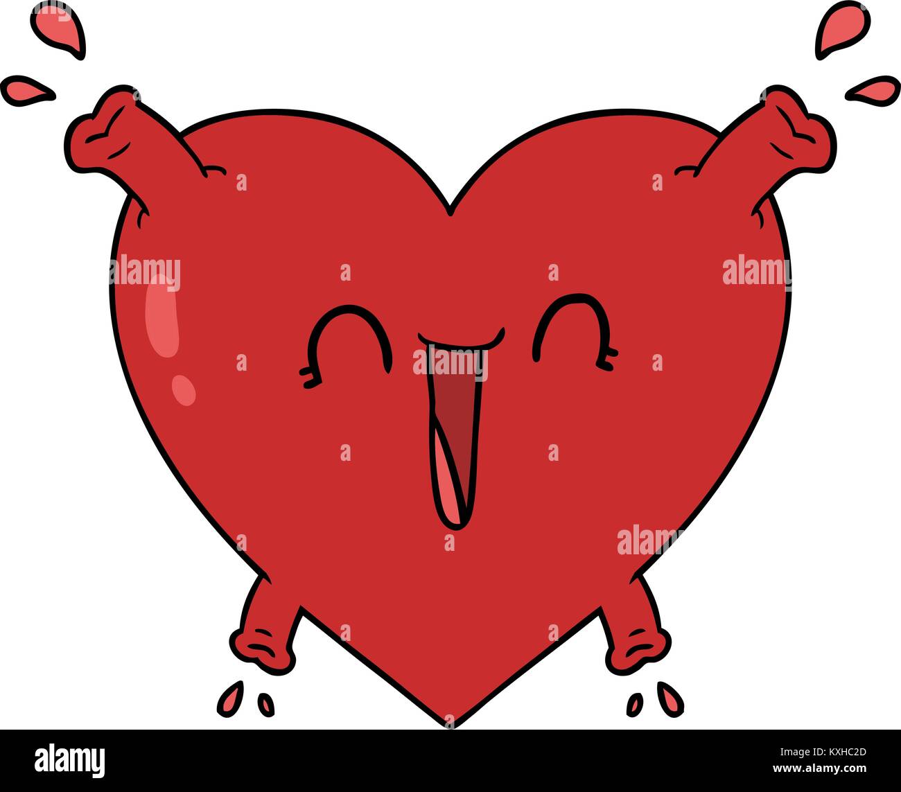 cartoon healthy heart Stock Vector Image & Art - Alamy