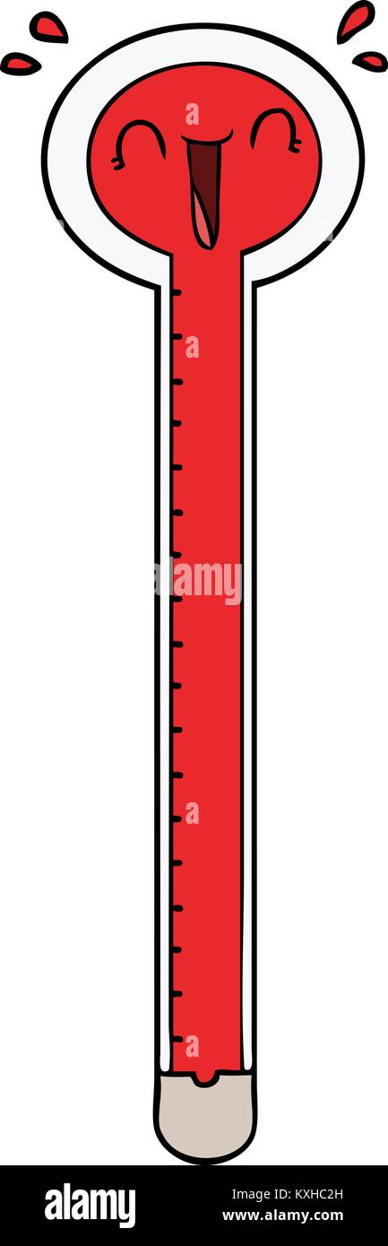 cartoon thermometer laughing Stock Vector Image & Art - Alamy
