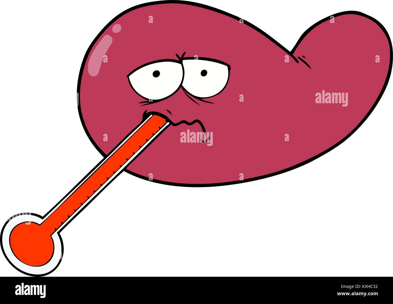 cartoon ill gall bladder Stock Vector Image & Art - Alamy