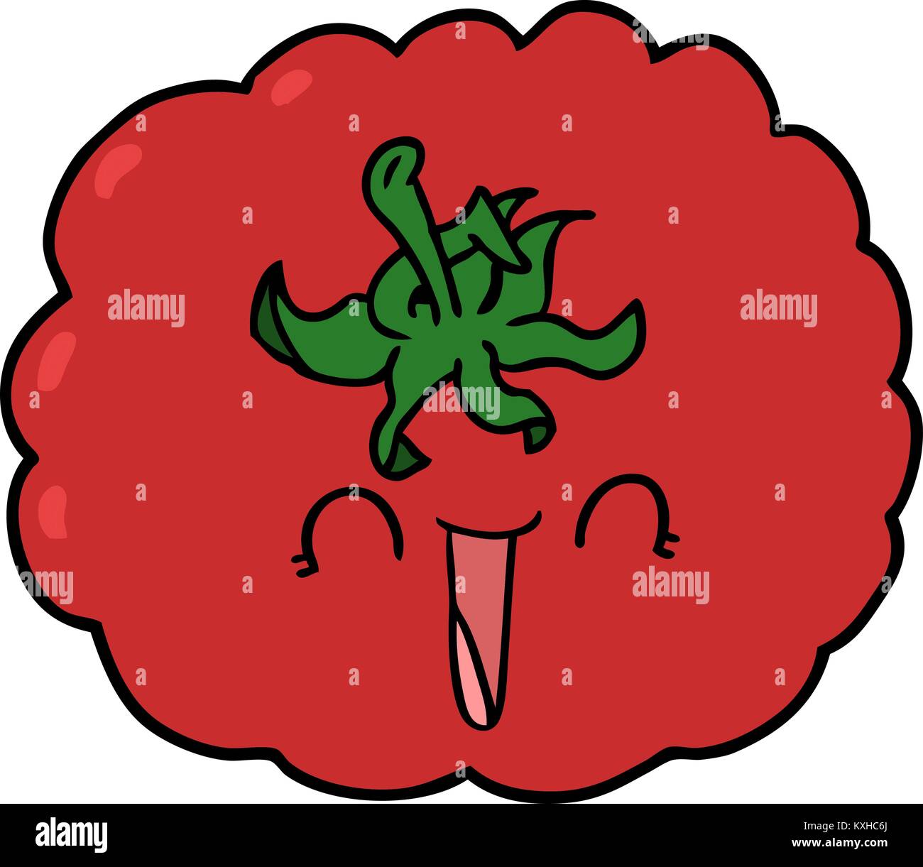 cartoon happy tomato Stock Vector Image & Art - Alamy
