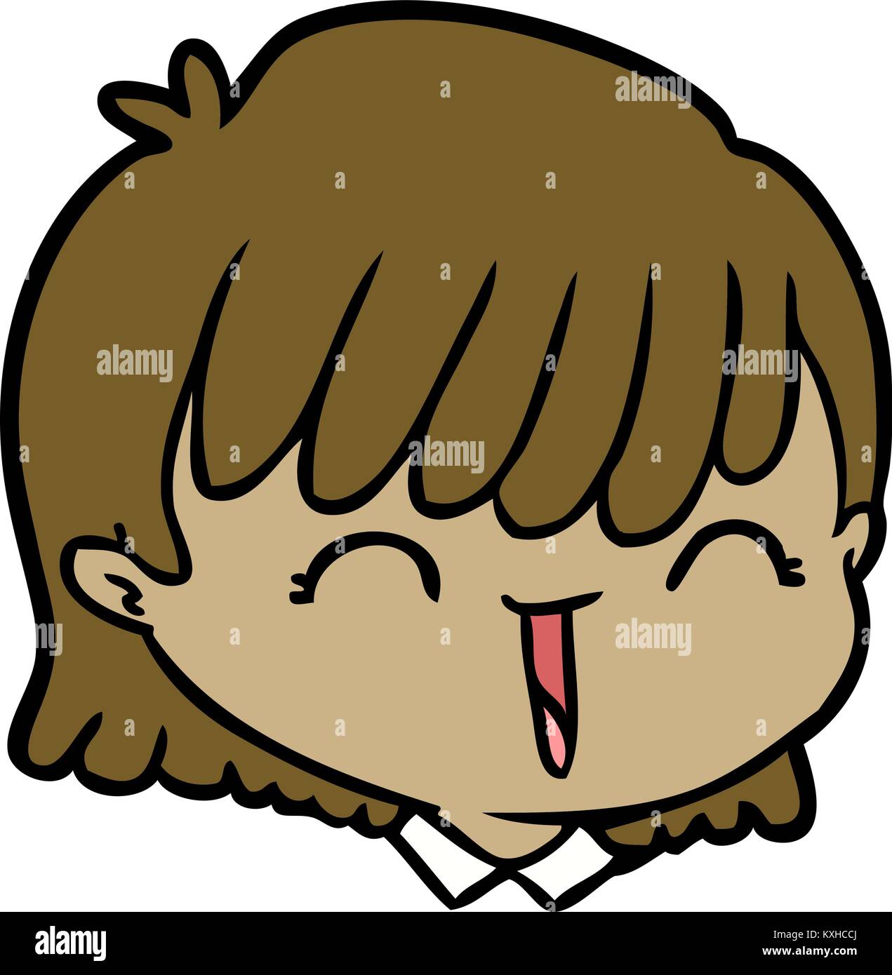 cartoon female face Stock Vector Image & Art - Alamy