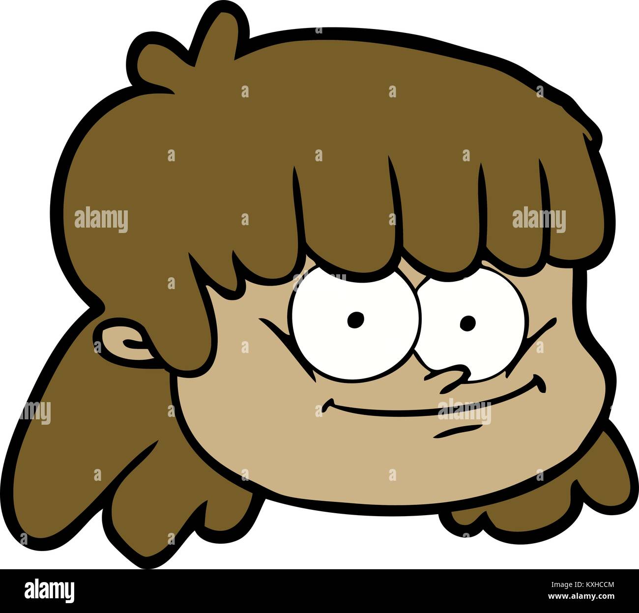 cartoon female face Stock Vector Image & Art - Alamy