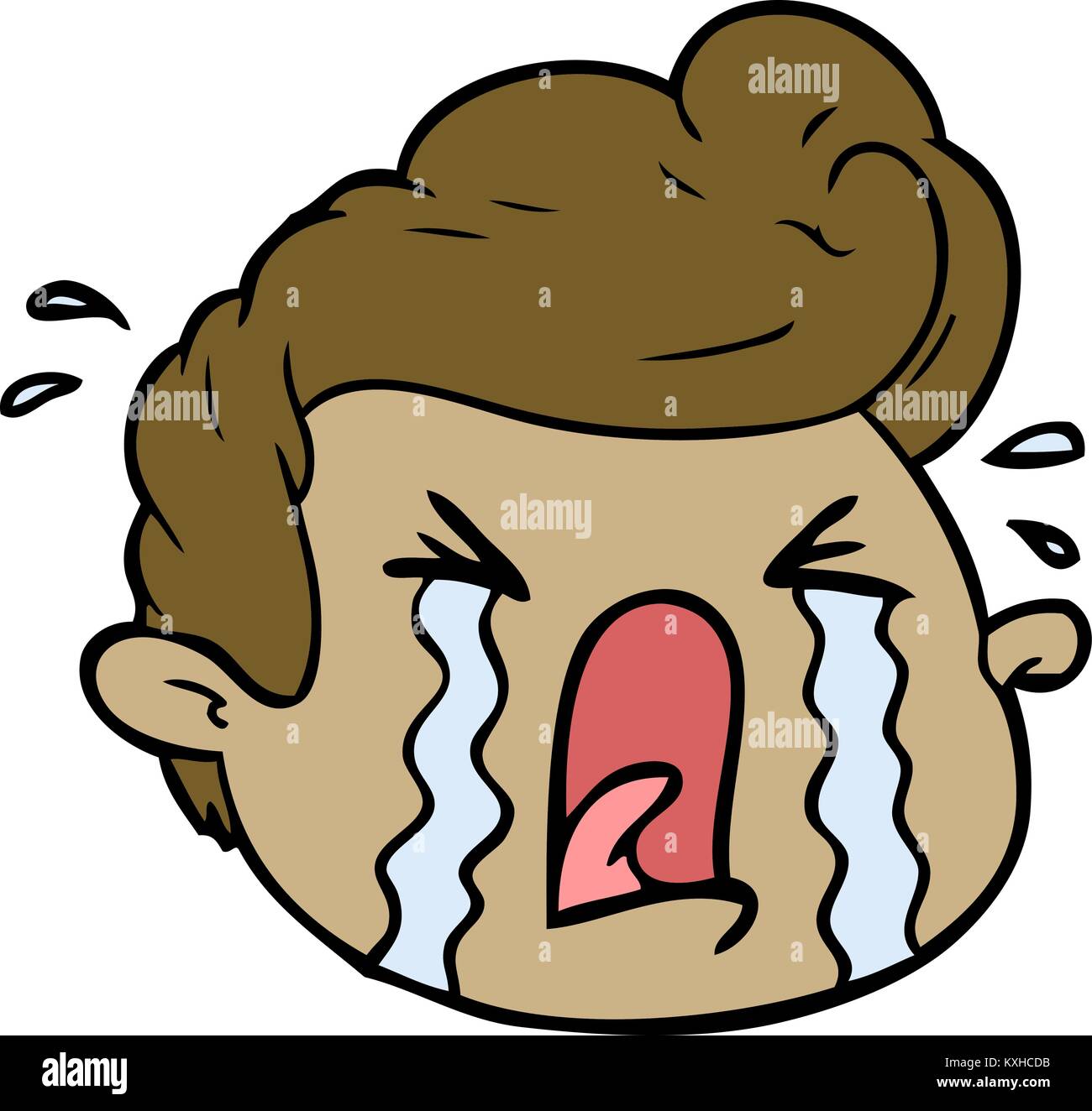 cartoon crying boy Stock Vector Image & Art - Alamy