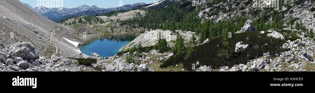 Panorama of Triglav national park with lake Stock Photo - Alamy