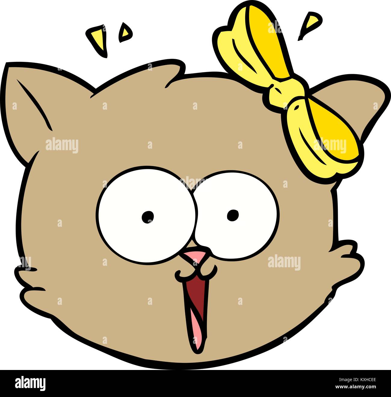 Surprised cat expression Stock Vector Images - Alamy