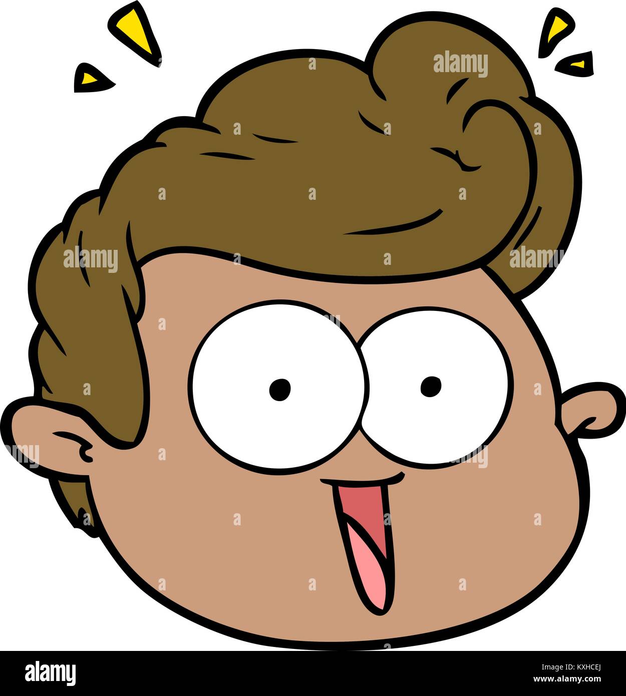 cartoon male face surprised Stock Vector Image & Art - Alamy