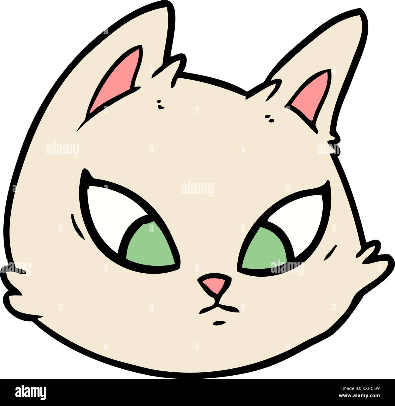 cartoon cat face Stock Vector Image & Art - Alamy