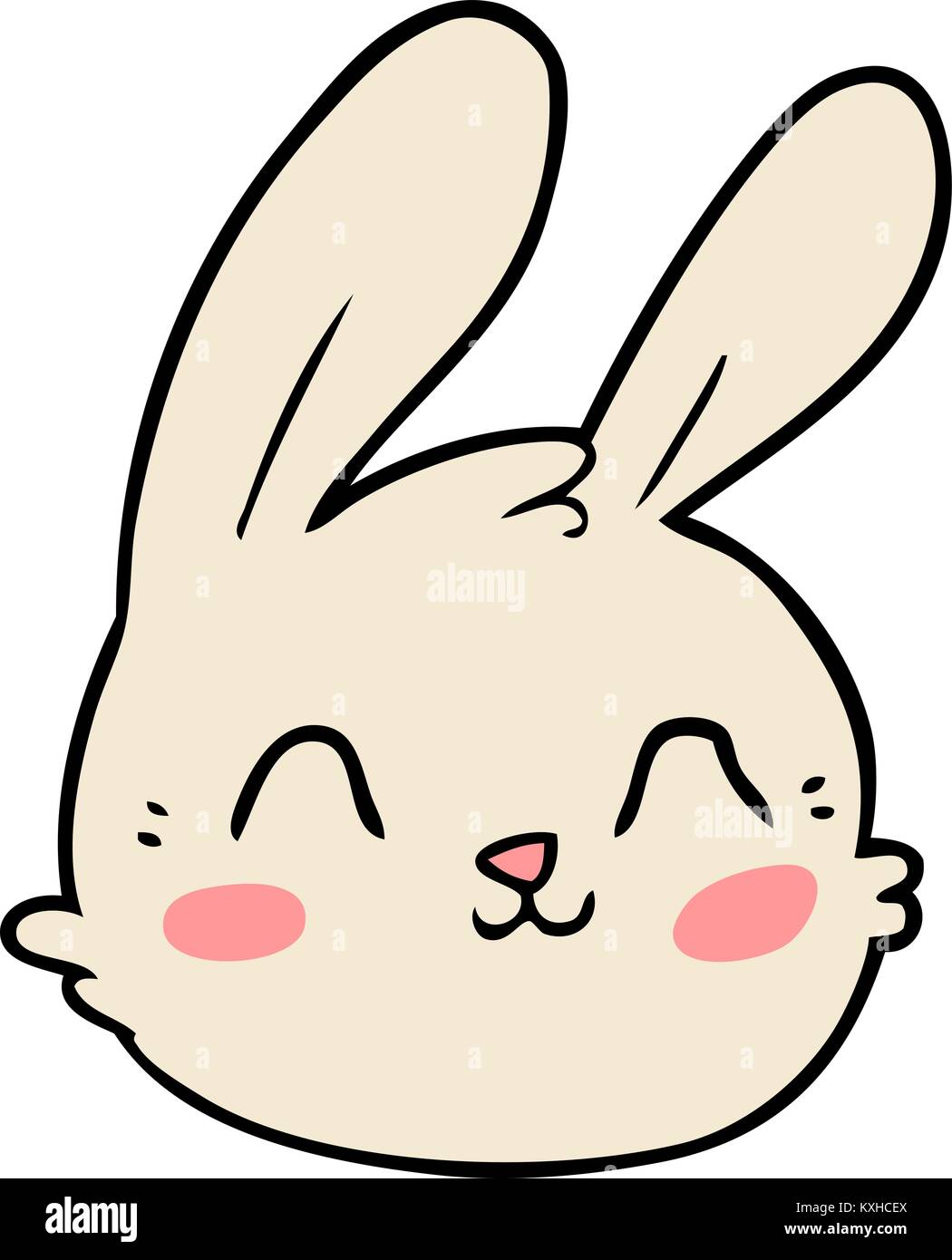 cartoon rabbit face Stock Vector Image & Art - Alamy