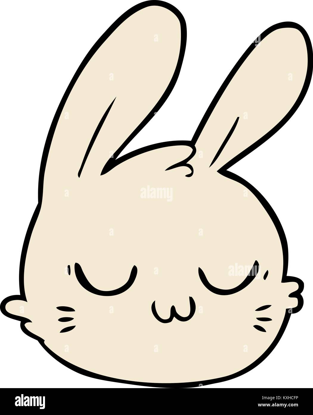 cartoon rabbit face Stock Vector Image & Art - Alamy