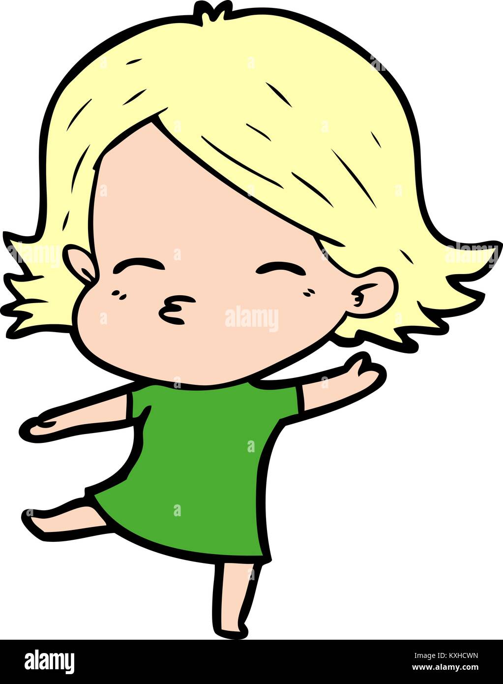 cartoon woman dancing Stock Vector Image & Art - Alamy