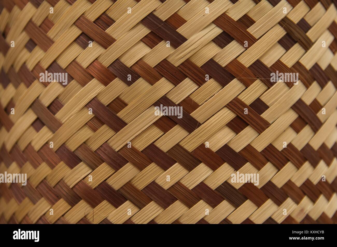 Handcraft bamboo basket weave texture and background Stock Photo - Alamy