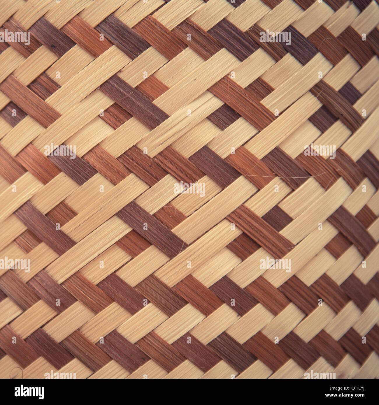 Handcraft bamboo basket weave texture and background Stock Photo - Alamy