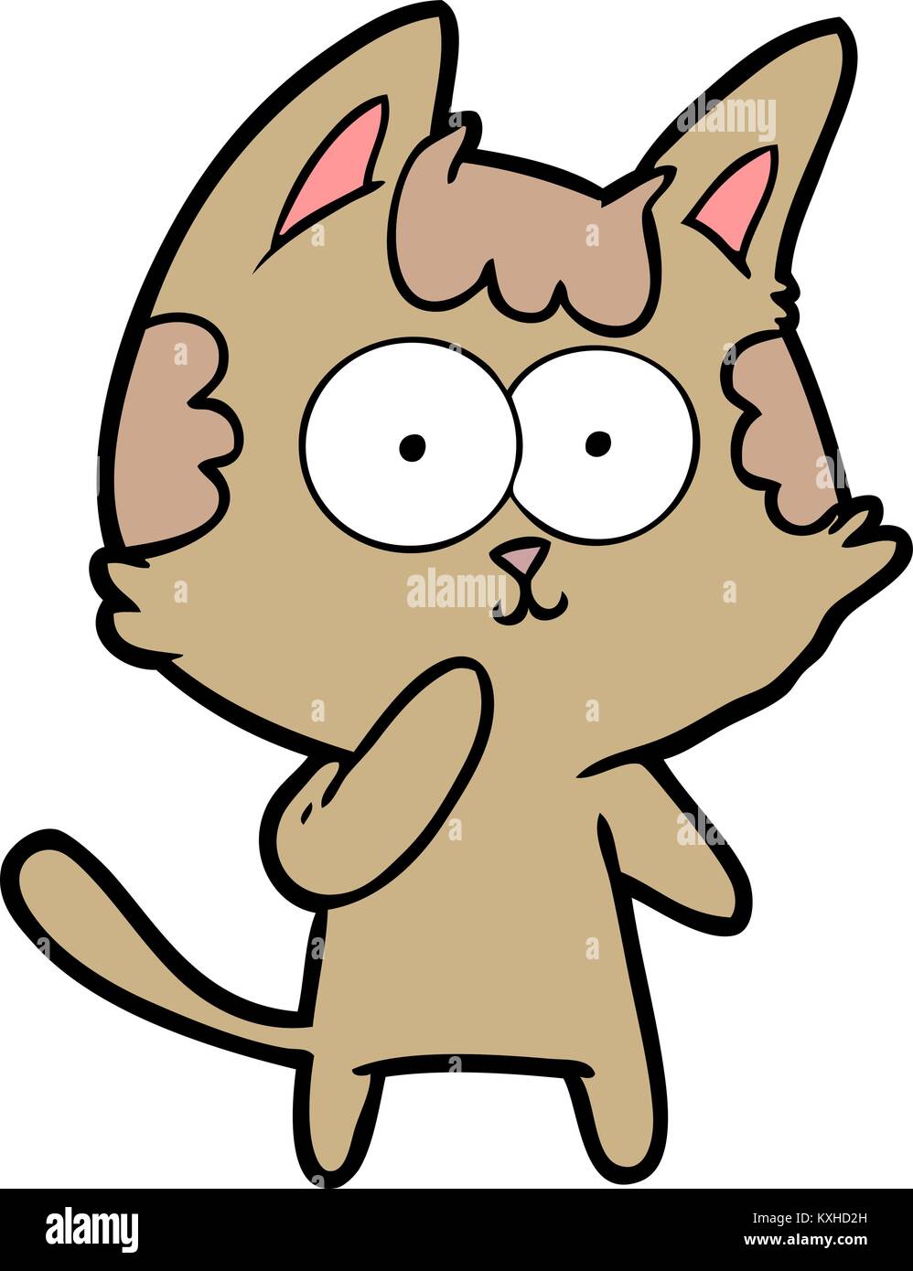 cartoon cat considering Stock Vector Image & Art - Alamy