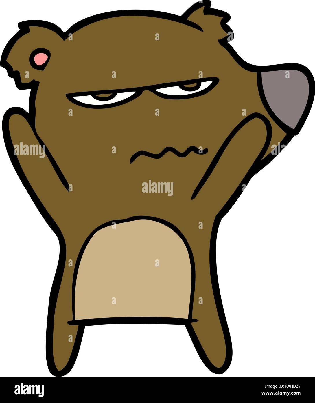 angry bear cartoon Stock Vector Image & Art - Alamy