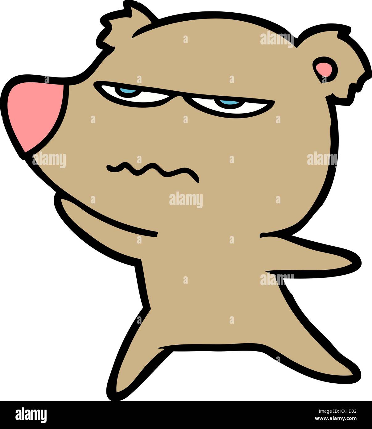 angry bear cartoon Stock Vector Image & Art - Alamy