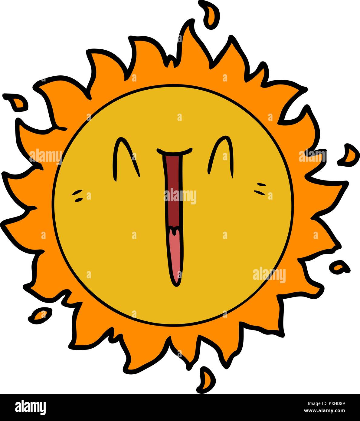 happy cartoon sun Stock Vector Image & Art - Alamy