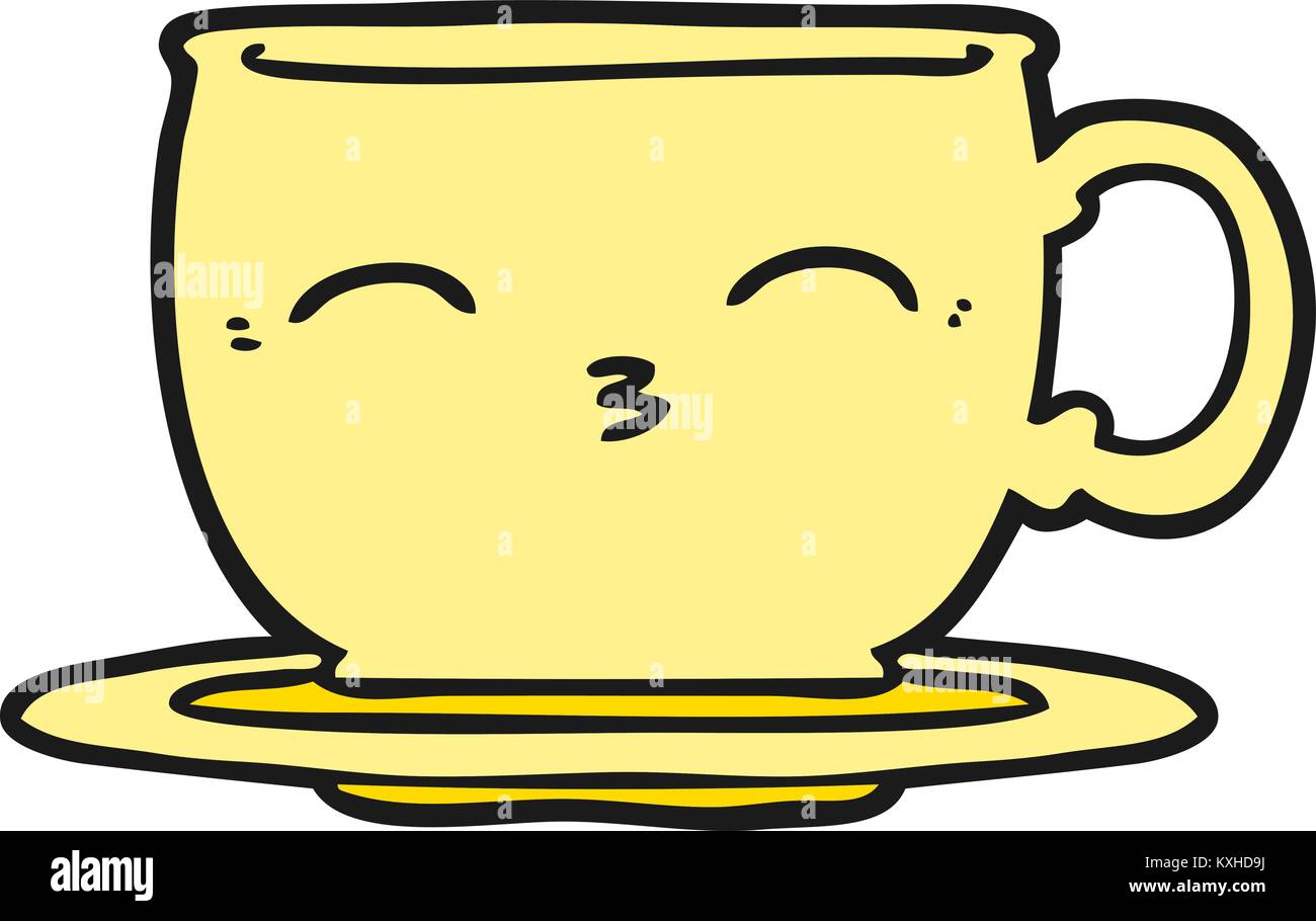cartoon tea cup Stock Vector Image & Art - Alamy
