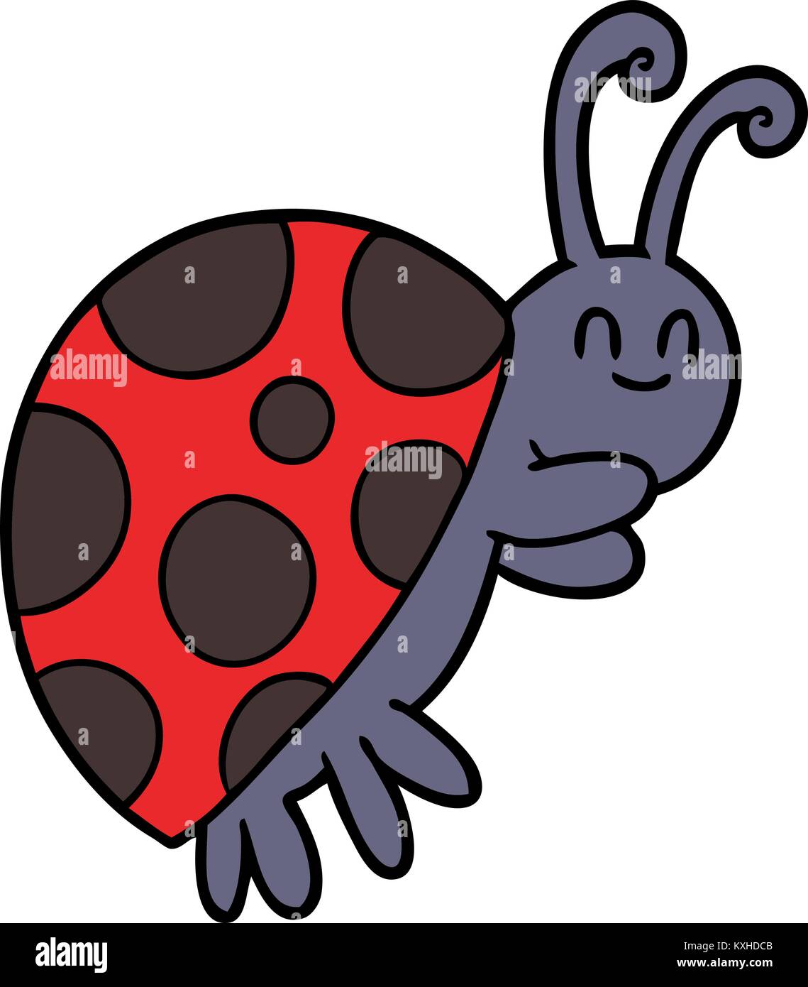cute cartoon ladybug Stock Vector Image & Art - Alamy