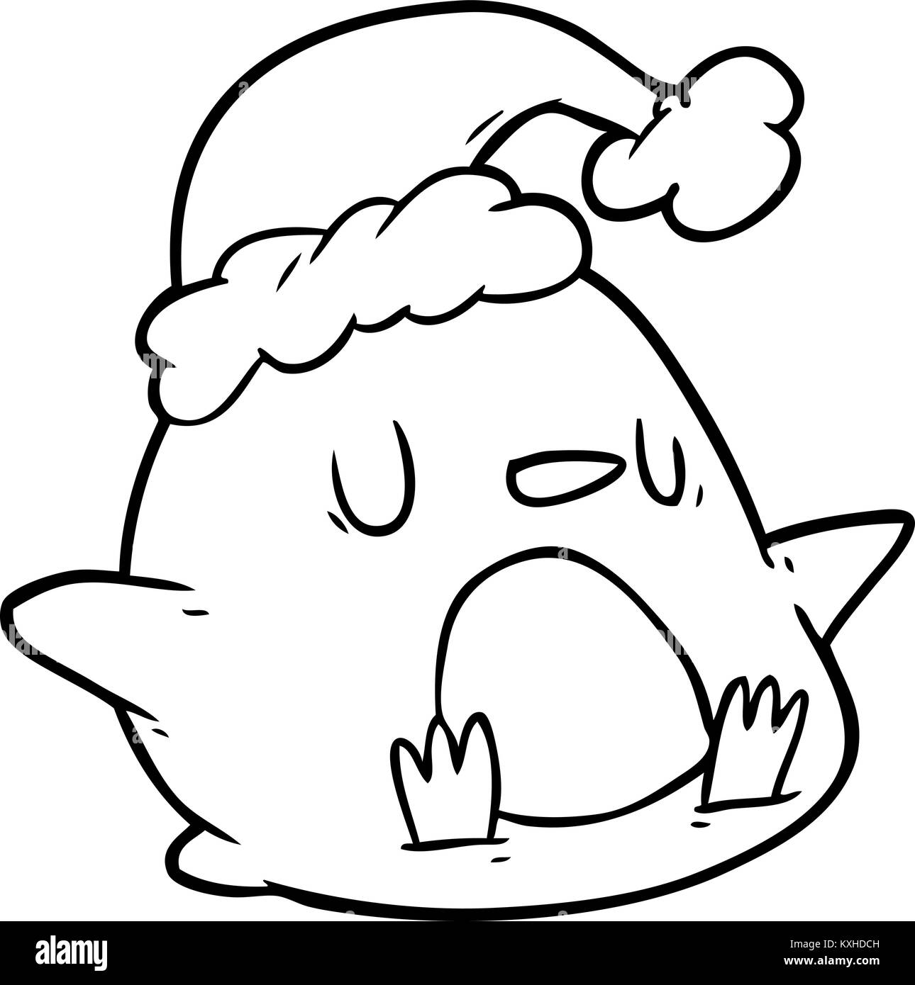 cute line drawing of a penguin Stock Vector Image & Art - Alamy