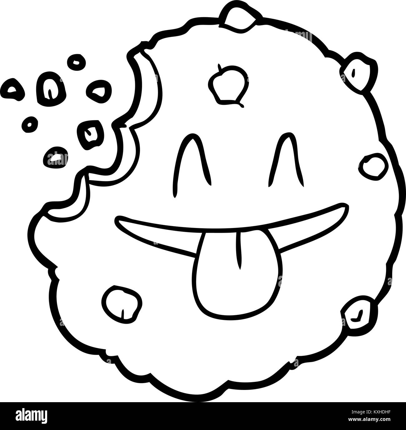 line drawing of a cookie Stock Vector Image & Art - Alamy