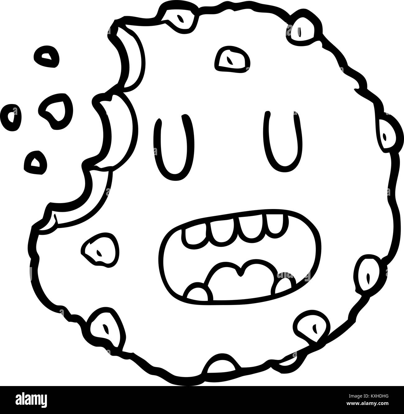 line drawing of a cookie Stock Vector Image & Art - Alamy