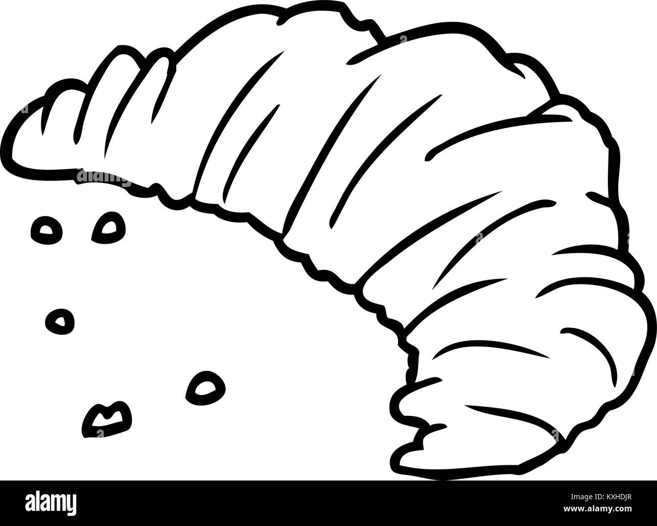 line drawing of a croissant Stock Vector Image & Art - Alamy