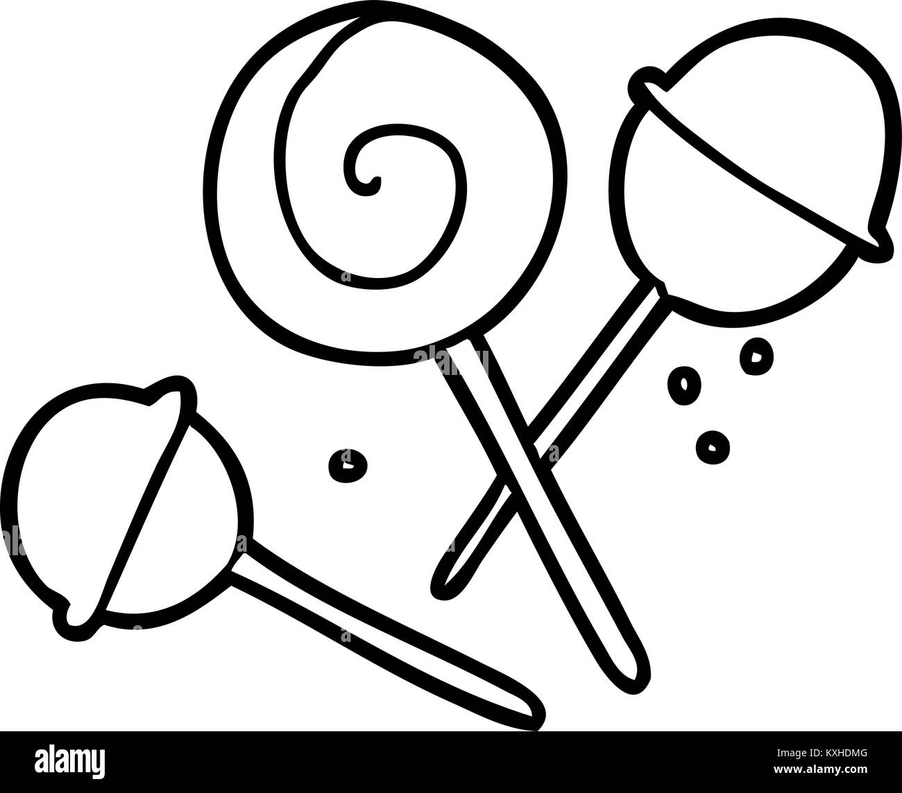 line drawing of a traditional lollipop Stock Vector Image & Art - Alamy
