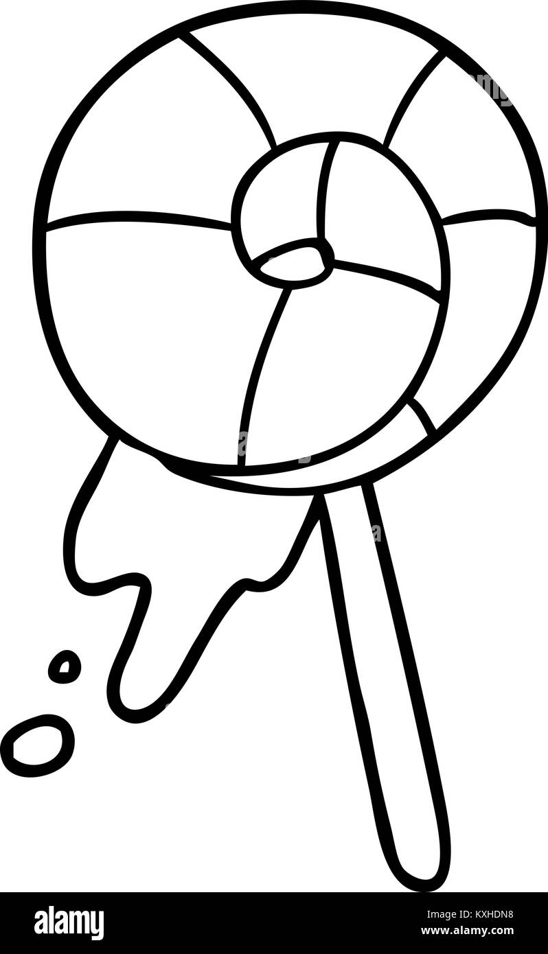 line drawing of a traditional lollipop Stock Vector Image & Art - Alamy