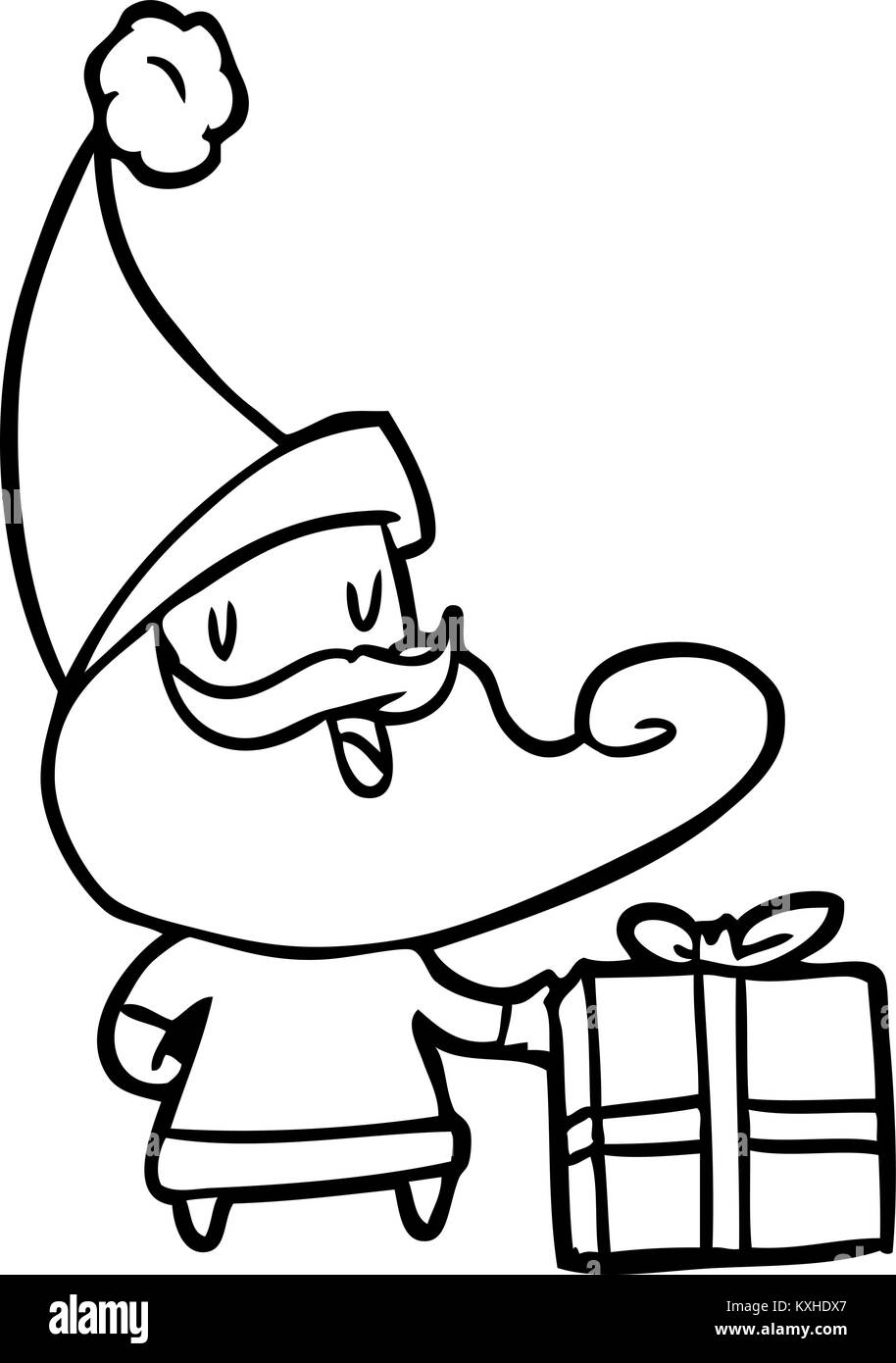 Hand santa claus christmas Black and White Stock Photos & Images - Alamy