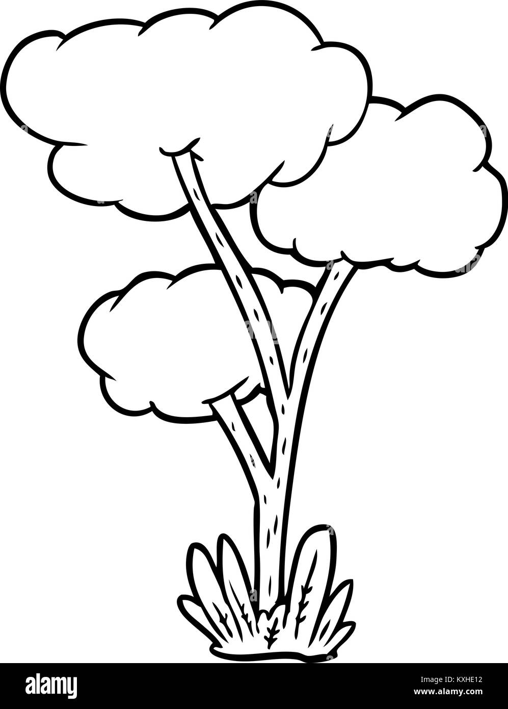 line drawing of a tree Stock Vector Image & Art - Alamy