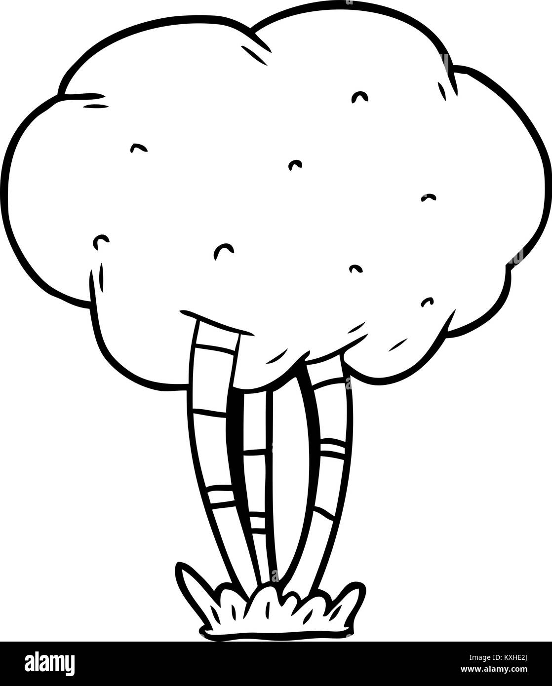 line drawing of a tree Stock Vector Image & Art - Alamy