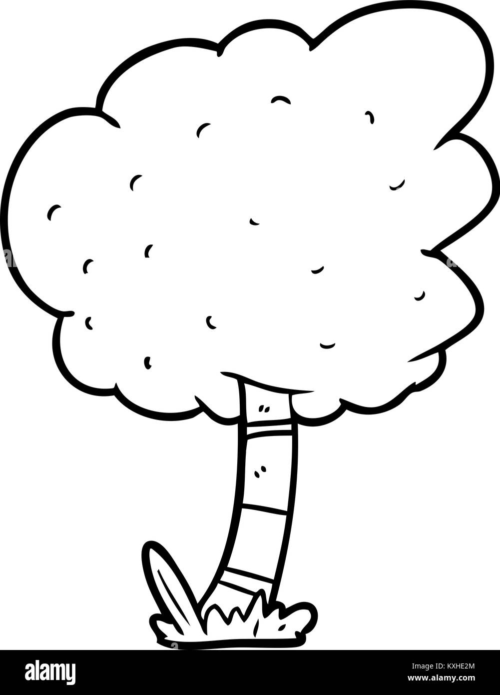line drawing of a tree Stock Vector Image & Art - Alamy