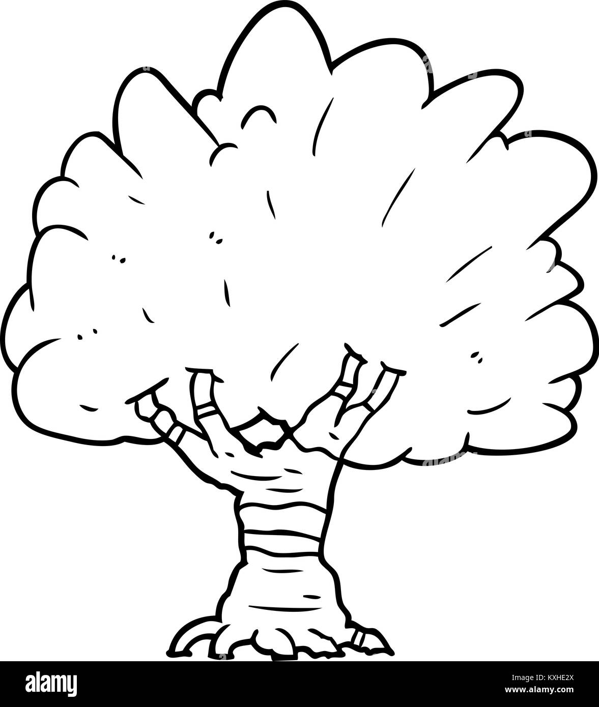 line drawing of a tree Stock Vector Image & Art - Alamy