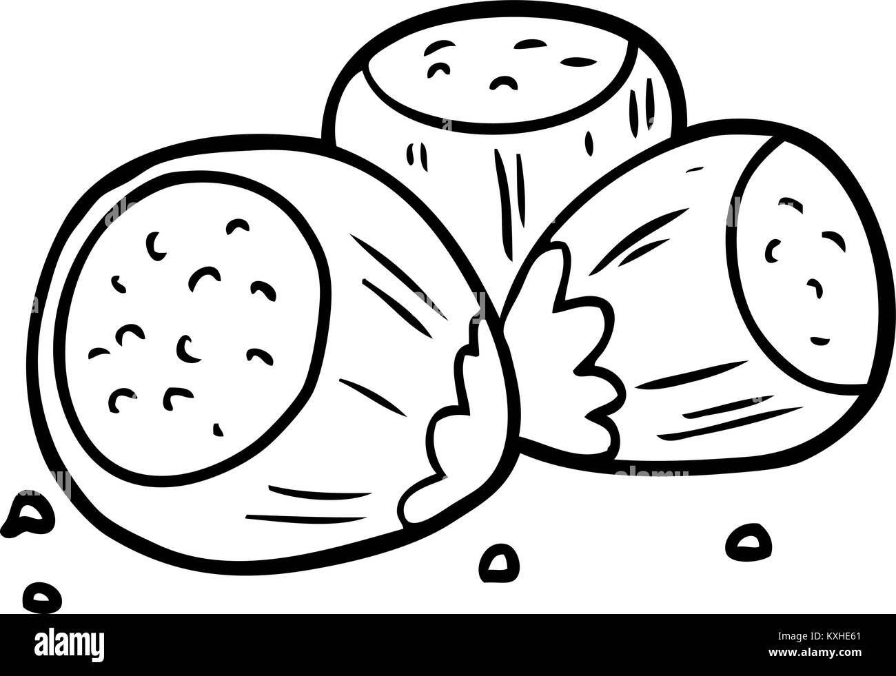 line drawing of a hazelnuts Stock Vector Image & Art - Alamy