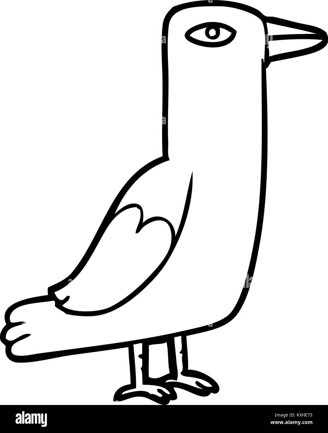 line drawing of a bird Stock Vector Image & Art - Alamy