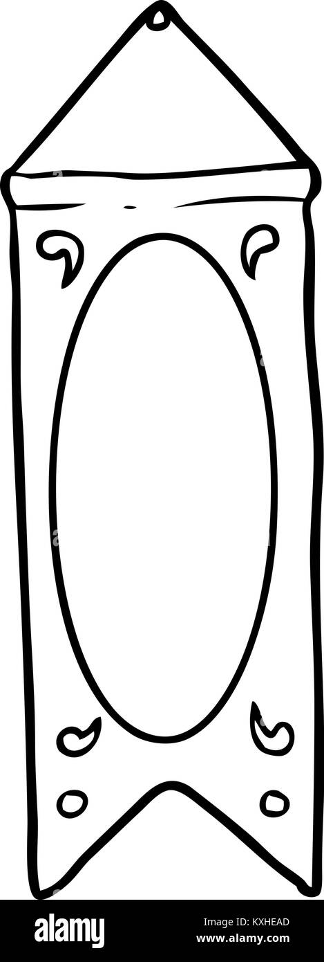line drawing of a hanging regal banner Stock Vector Image & Art - Alamy