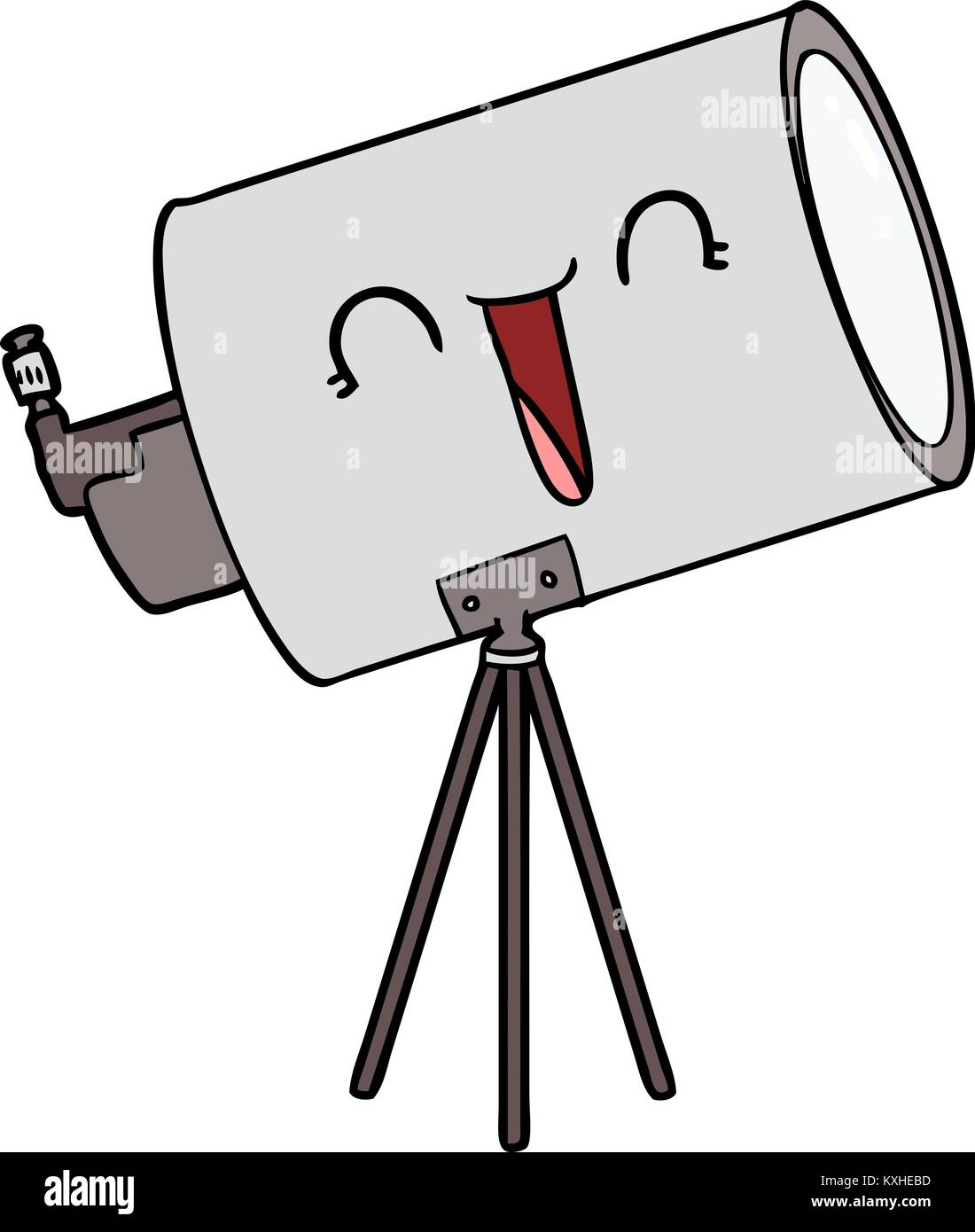 cartoon telescope with face Stock Vector Image & Art - Alamy