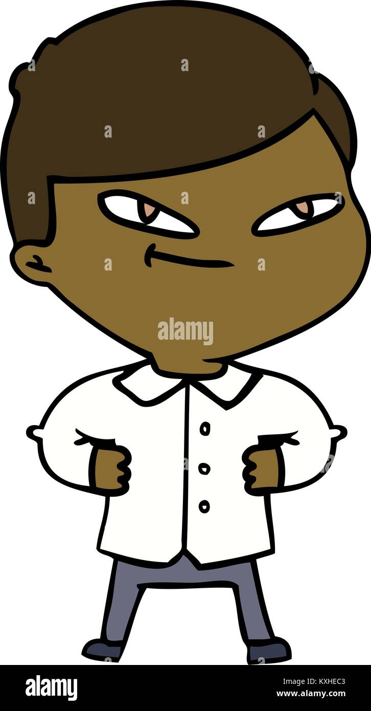cartoon confident man Stock Vector Image & Art - Alamy