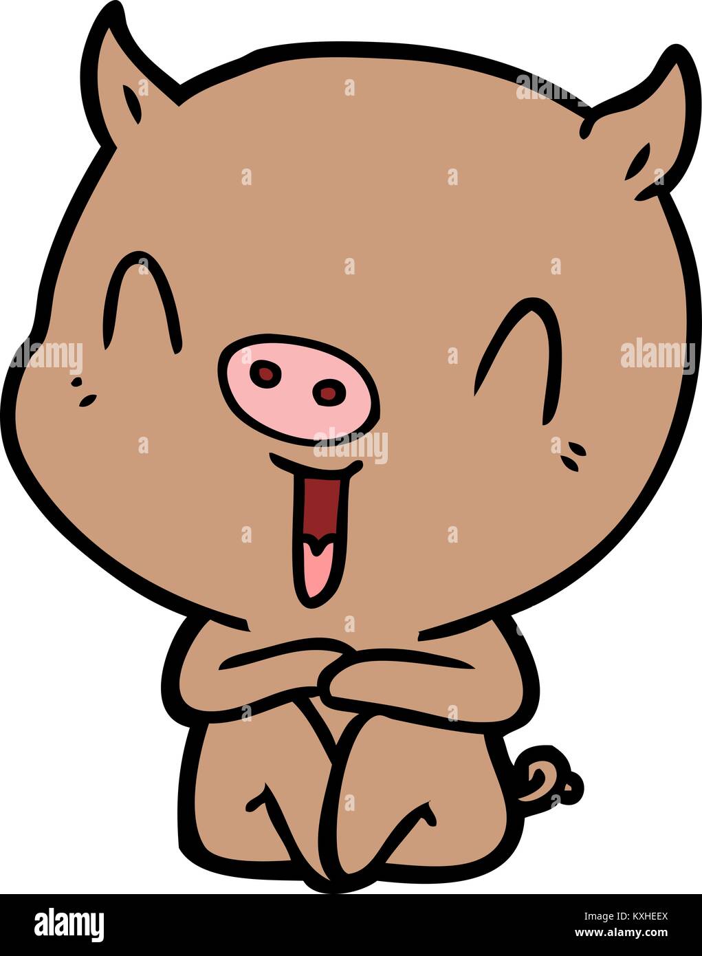 Pig Cartoon Sitting Stock Photos & Pig Cartoon Sitting Stock Images - Alamy