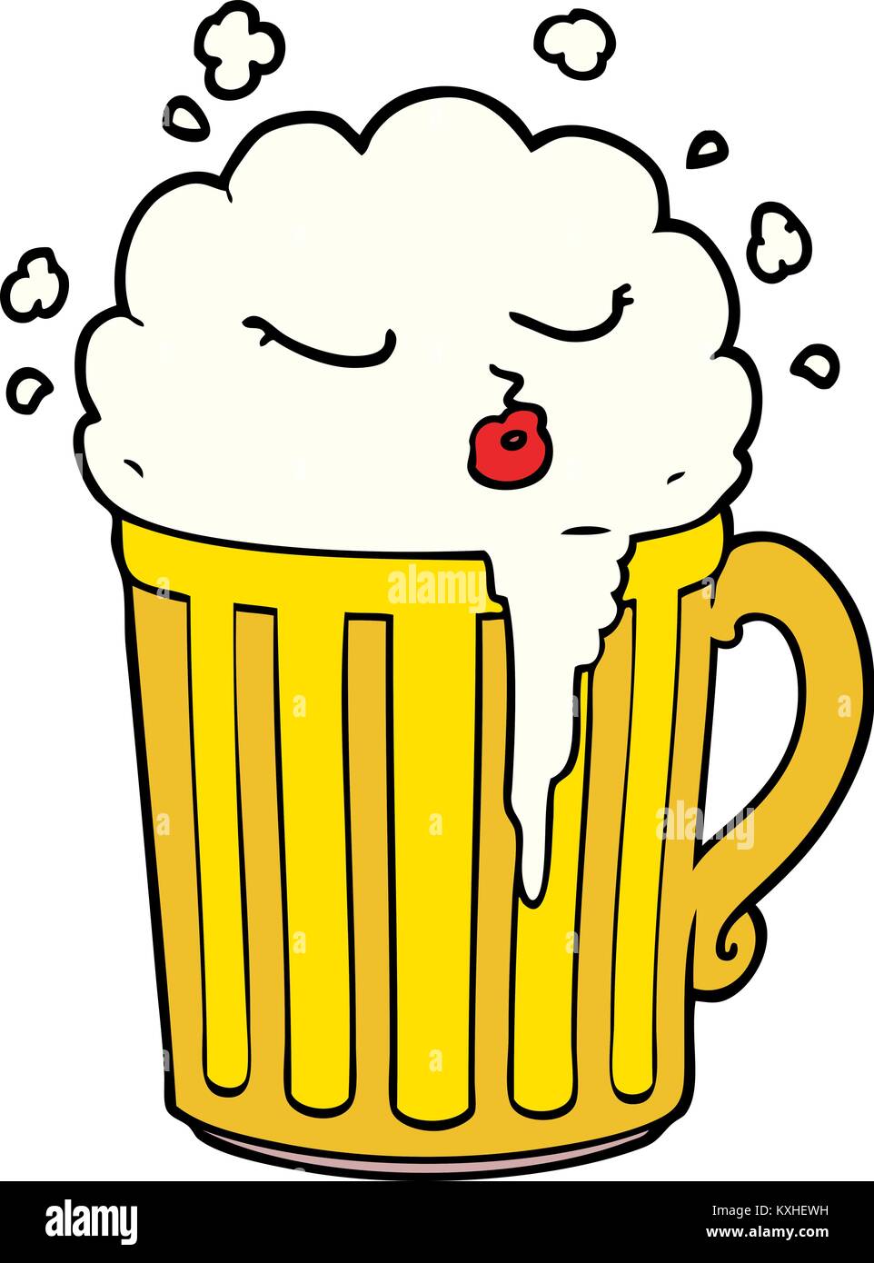 cartoon mug of beer Stock Vector Image & Art - Alamy