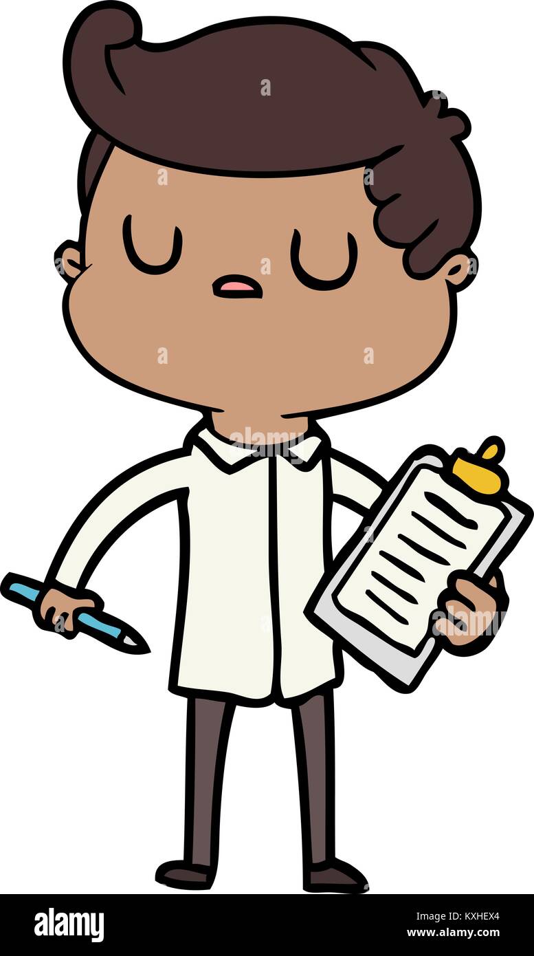 cartoon aloof man Stock Vector Image & Art - Alamy