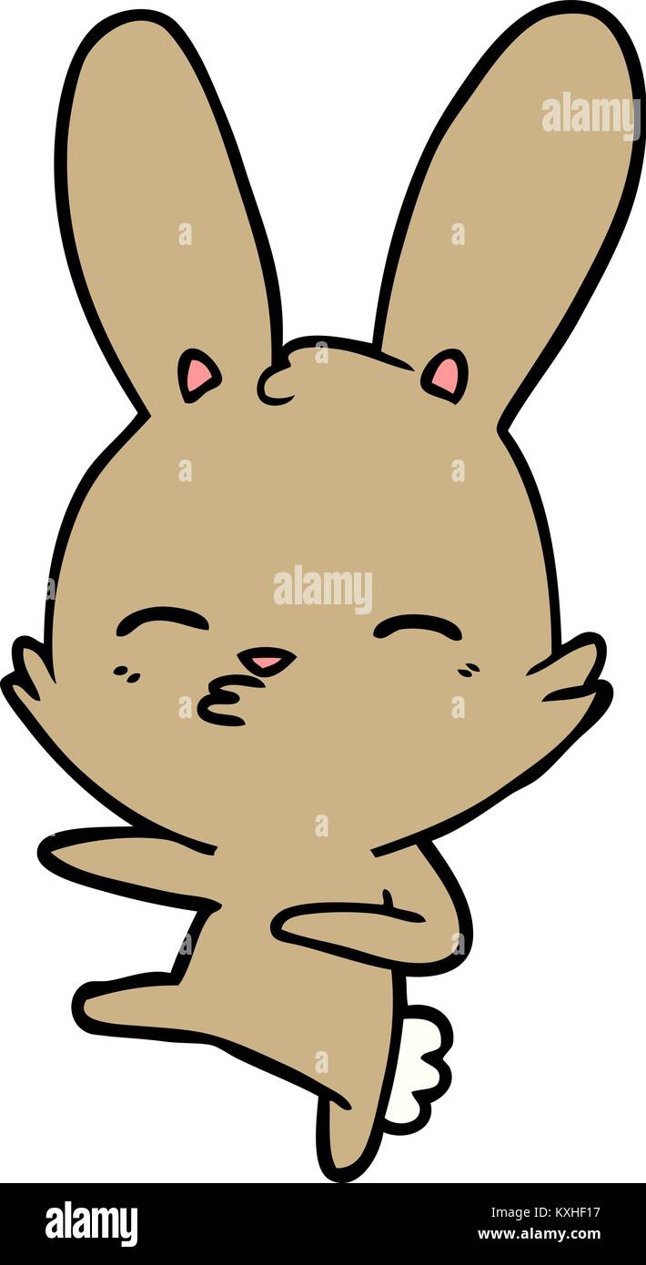 curious bunny cartoon Stock Vector Image & Art - Alamy