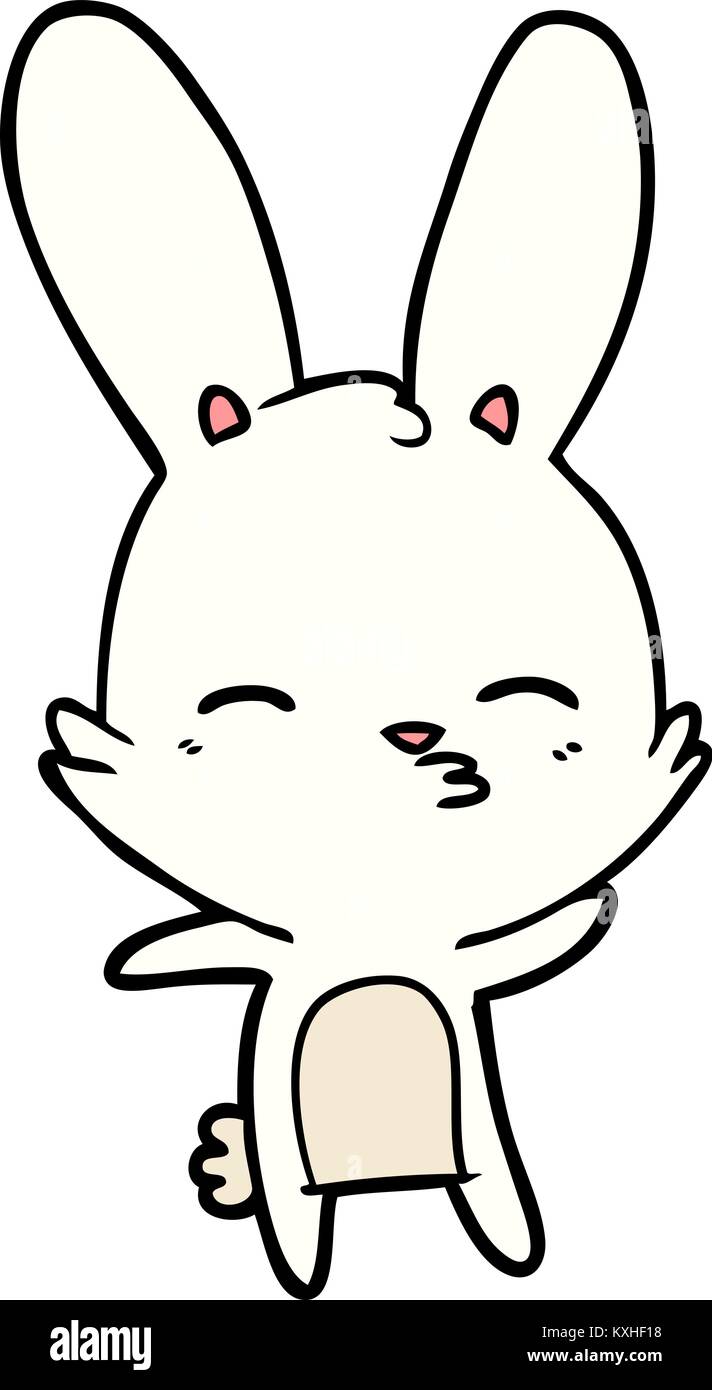 curious bunny cartoon Stock Vector Image & Art - Alamy