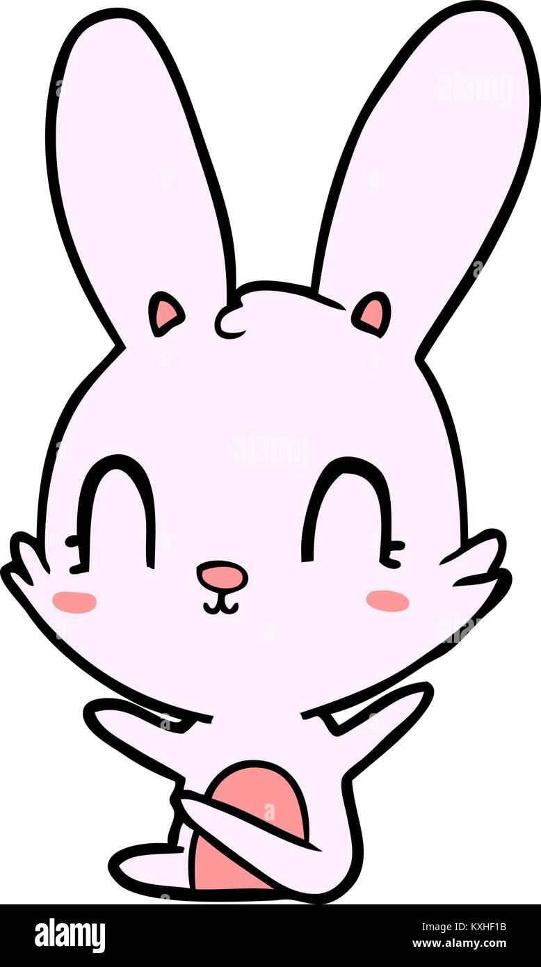 cute cartoon rabbit Stock Vector Image & Art - Alamy